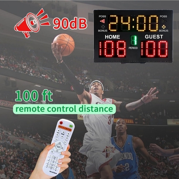 Games | Basketball Scoreboard With Timer Clock Digital Scoreboard With ...